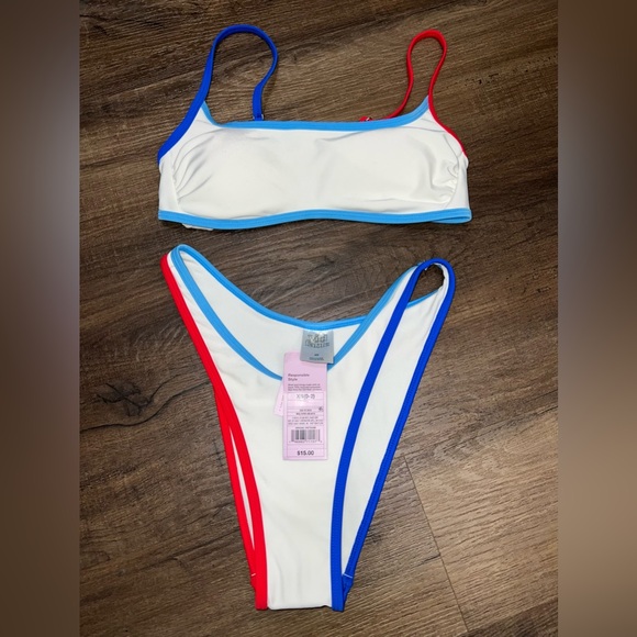 wild fable | Swim | Nwt Target Wild Fable Red White Blue Bikini Set ...